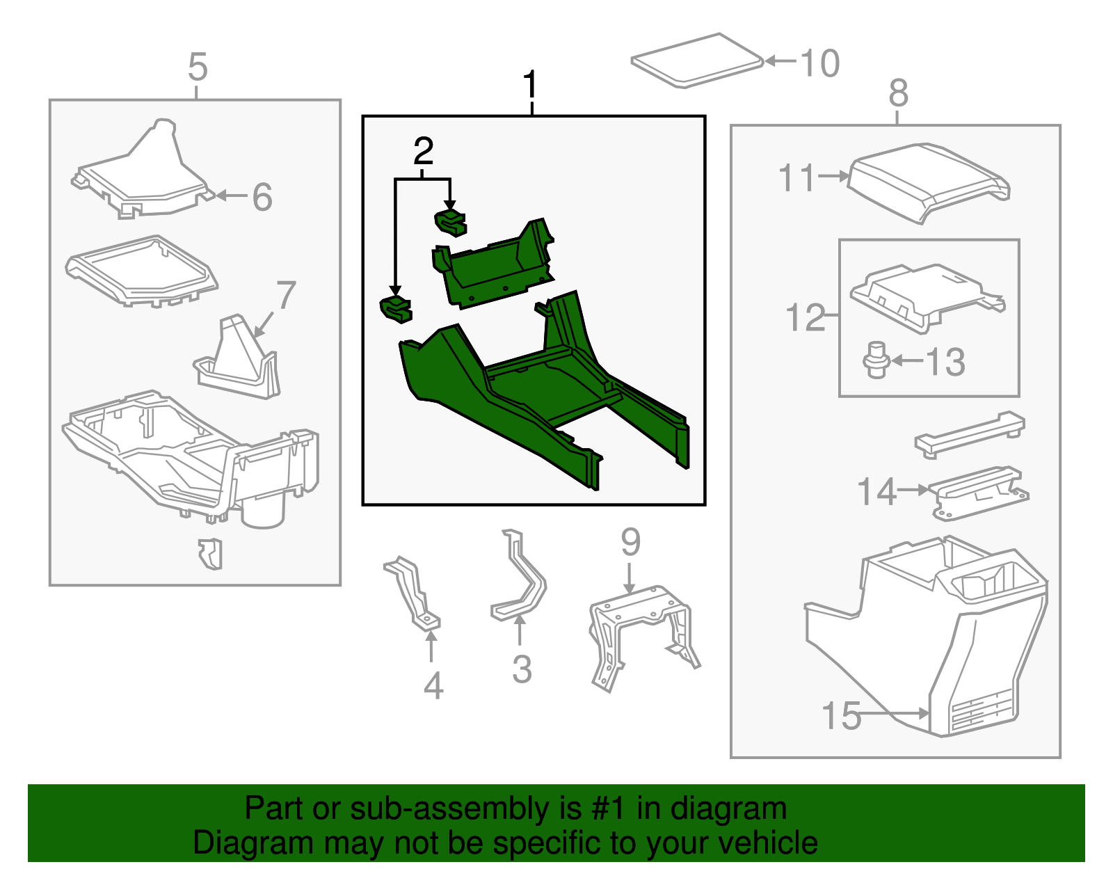 58810-04020-C0 - Center Console 2016-2023 Toyota Tacoma | AutoNation Parts