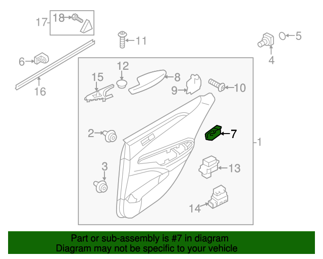 2011-2015 Hyundai Sonata Handle, Inside 82610-3S010 | OEM Parts Online