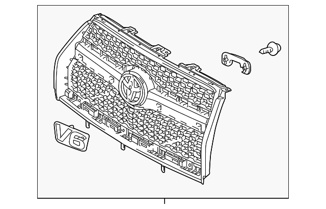 53101-0R050 - Grille Assembly 2009-2012 Toyota RAV4 | Longo Toyota Parts