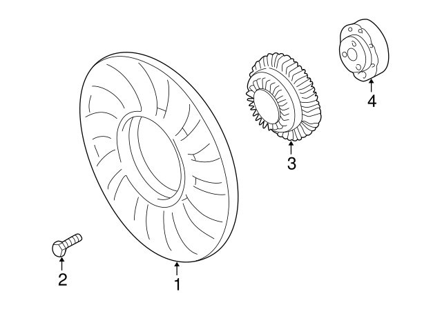 1998-2005 Volkswagen Passat Fan Blade 058-121-301-B | VW Parts Center