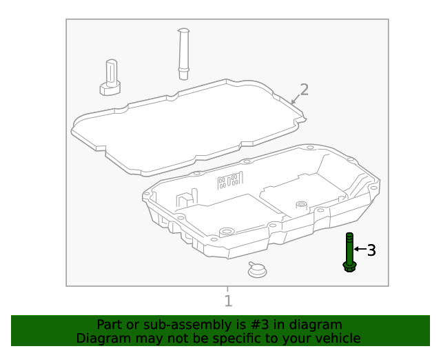 Genuine OEM Trans Pan Bolt | 002-990-95-03 | Fits Select 2017-2024 ...
