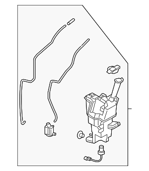 2013-2017 Hyundai Elantra GT Washer Reservoir 98620-A5010 | OEM Parts ...