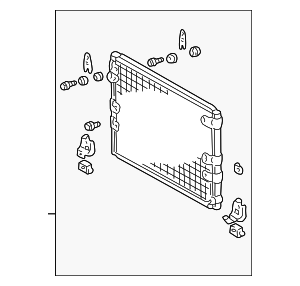 1996-2002 Toyota 4Runner Condenser Assembly 88461-35050 | Toyota Parts ...