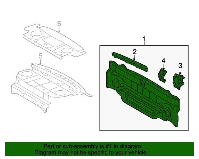 58307-06150 - Rear Body Panel - 2012-2014 Toyota Camry | Nucar Toyota ...