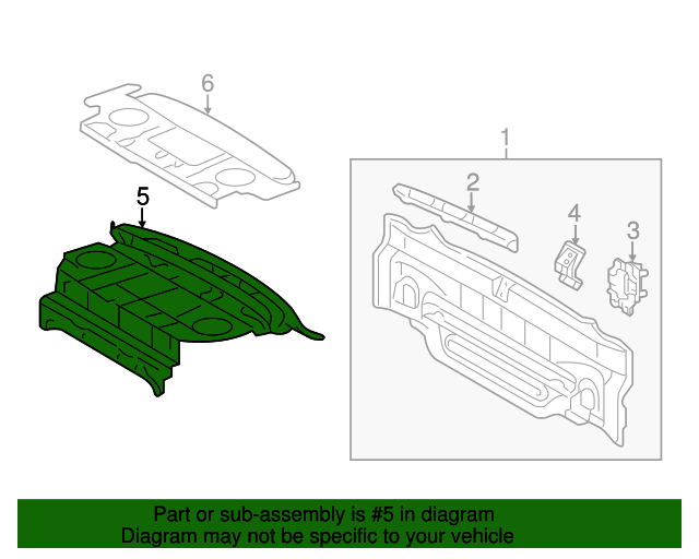 2012-2017 Toyota Camry Package Tray 64101-06360 | OEM Parts Online