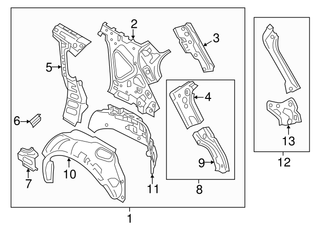 KB7W-71-113 - Upper Reinforced - 2017-2024 Mazda CX-5 | Mazda Swag