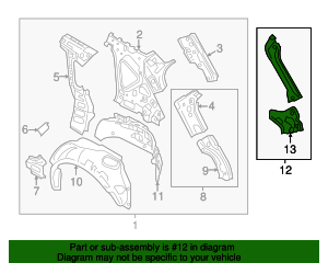 2017-2019 Mazda CX-5 Body D-Pillar KB7W-70-44XB | QuirkParts