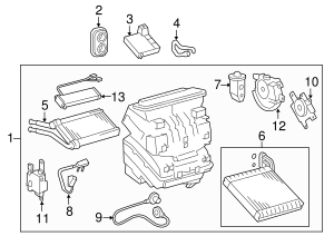 2013-2018 Toyota HVAC Blend Door Actuator 87106-0R070 | Toyota Parts