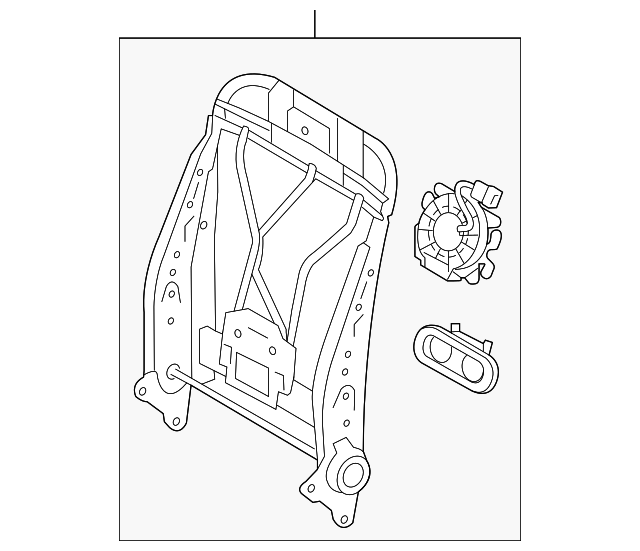 2014-2024 Toyota 4Runner Seat Back Frame 71640-60340 | Toyota Parts Center