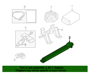 36-11-8-378-753 - Reception antenna RDC 2000-2005 BMW | AutoNation Parts