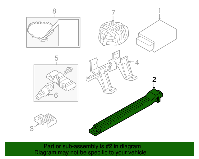 36-11-8-378-753 - Reception antenna RDC 2000-2005 BMW | AutoNation Parts