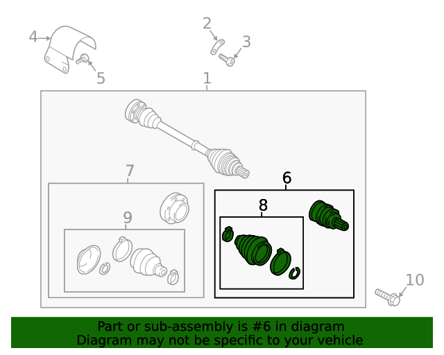 2019-2023 Volkswagen Outer Joint Assembly 5QM-498-099-G | OEM Parts Online