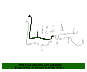 166-500-75-72 - Automatic Transmission Oil Cooler Hose Assembly 2012 ...