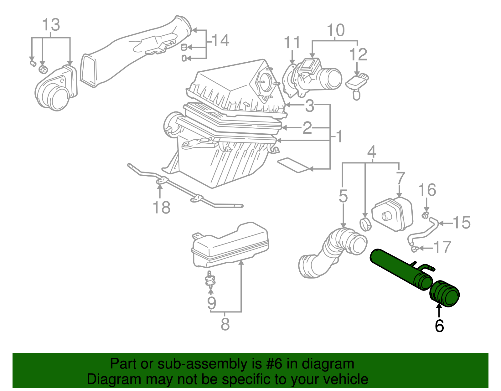 17882-75040 - Engine Air Intake Hose - 1994-2004 Toyota | OEM Genuine ...