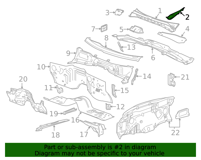 2019-2023 Chevrolet Side Cover 84620972 GM | GMPartsDirect.com