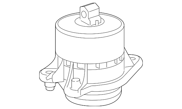 Motor Mount - Part #222-240-71-17 | Mercedes Parts Center