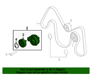 2017-2024 Jaguar Serpentine Tensioner T2H38134 | OEM Parts Online