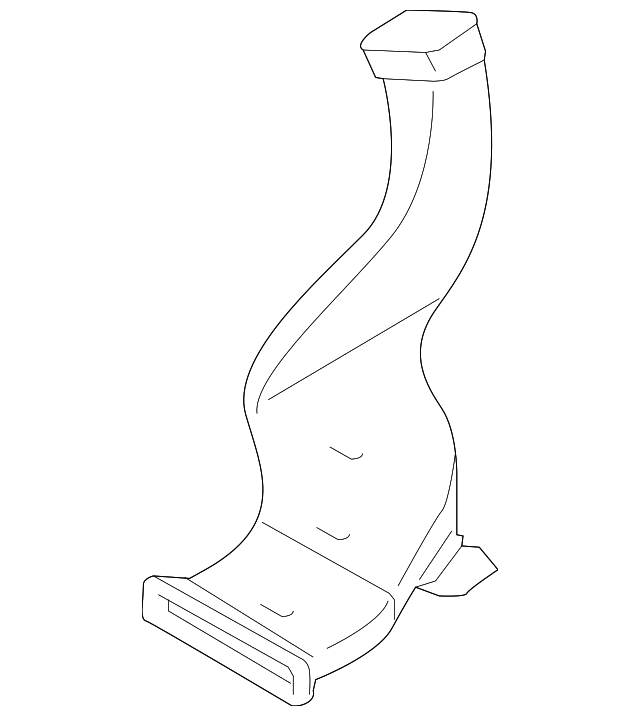 Hyundai - 97370-AB000 - Floor Duct - 2021-2023 Hyundai | OEM Hyundai ...