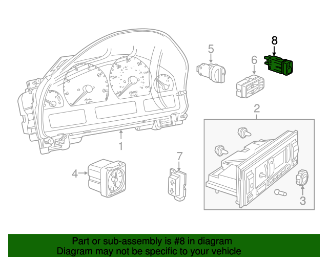 1995-1998 Land Rover Range Rover Release Switch AMR3388 | OEM Parts Online