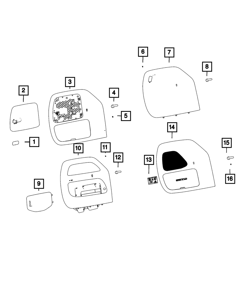Storage Compartment Panel for 2021-2024 Chrysler | OEM Mopar 6UF65PD2AA ...