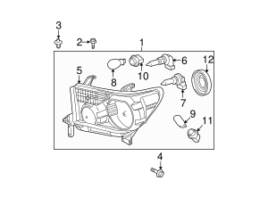 2004-2021 Toyota Plug Assembly; Socket 90075-60060 | Toyota Parts