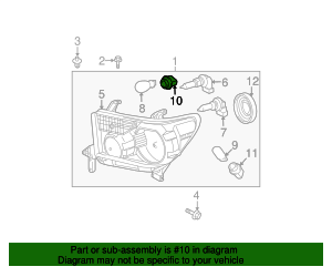 Genuine Toyota Plug Assembly; Socket part# 90075-60060 for 2004-2021 ...