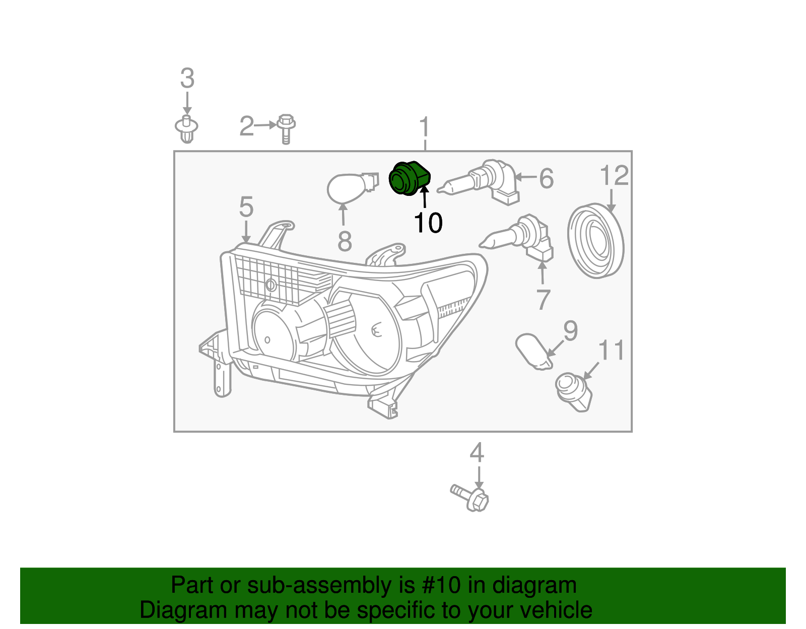 Genuine Toyota Plug Assembly; Socket part# 90075-60060 for 2004-2021 ...