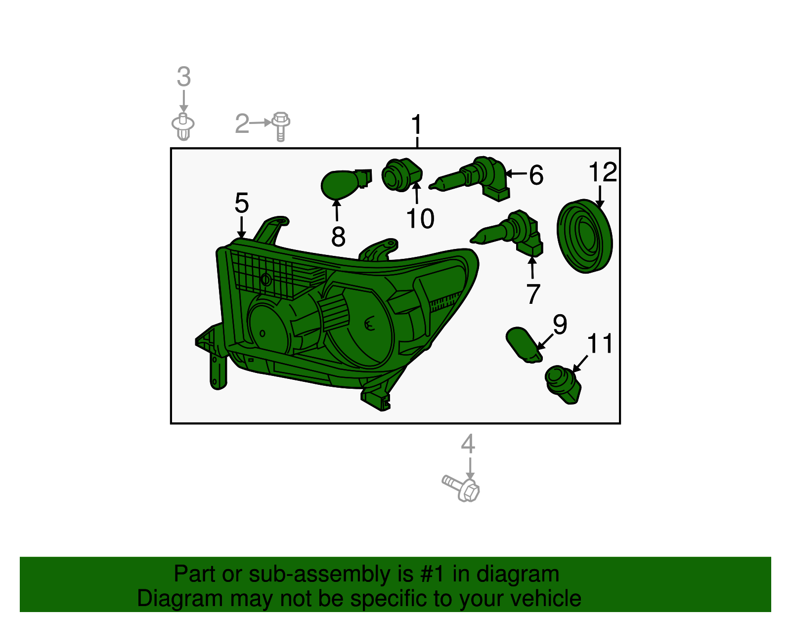 81110-0C070 - Headlight Right - 2010-2013 Toyota Tundra | OEM Genuine ...