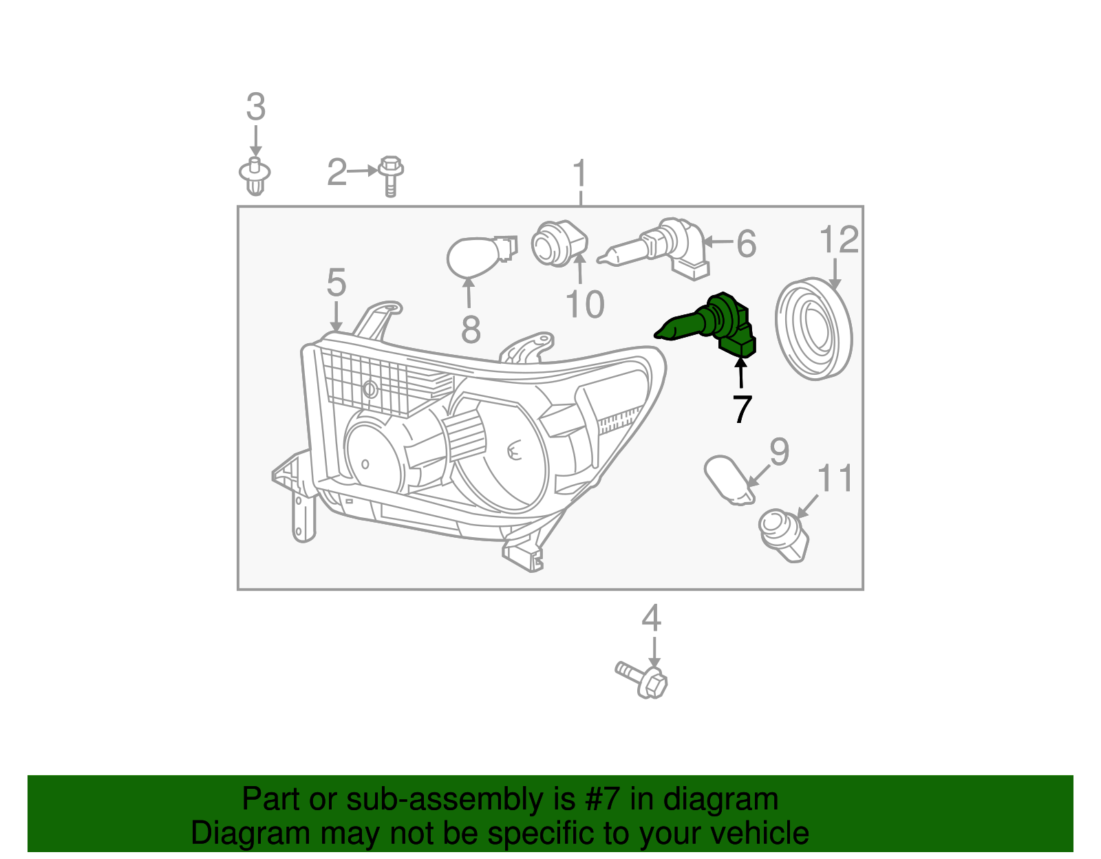 2004-2018 Toyota Headlight Bulb 90981-AD001 | Toyota Parts Center