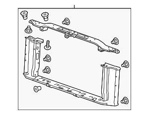 2014-2019 GM Radiator Support 84366720 | TascaParts.com