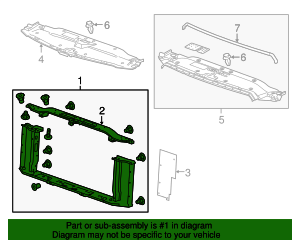 2014-2019 GM Radiator Support 84366720 | TascaParts.com