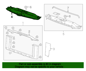 2019-2020 GM Radiator Air Upper Baffle 23390788 | TascaParts.com