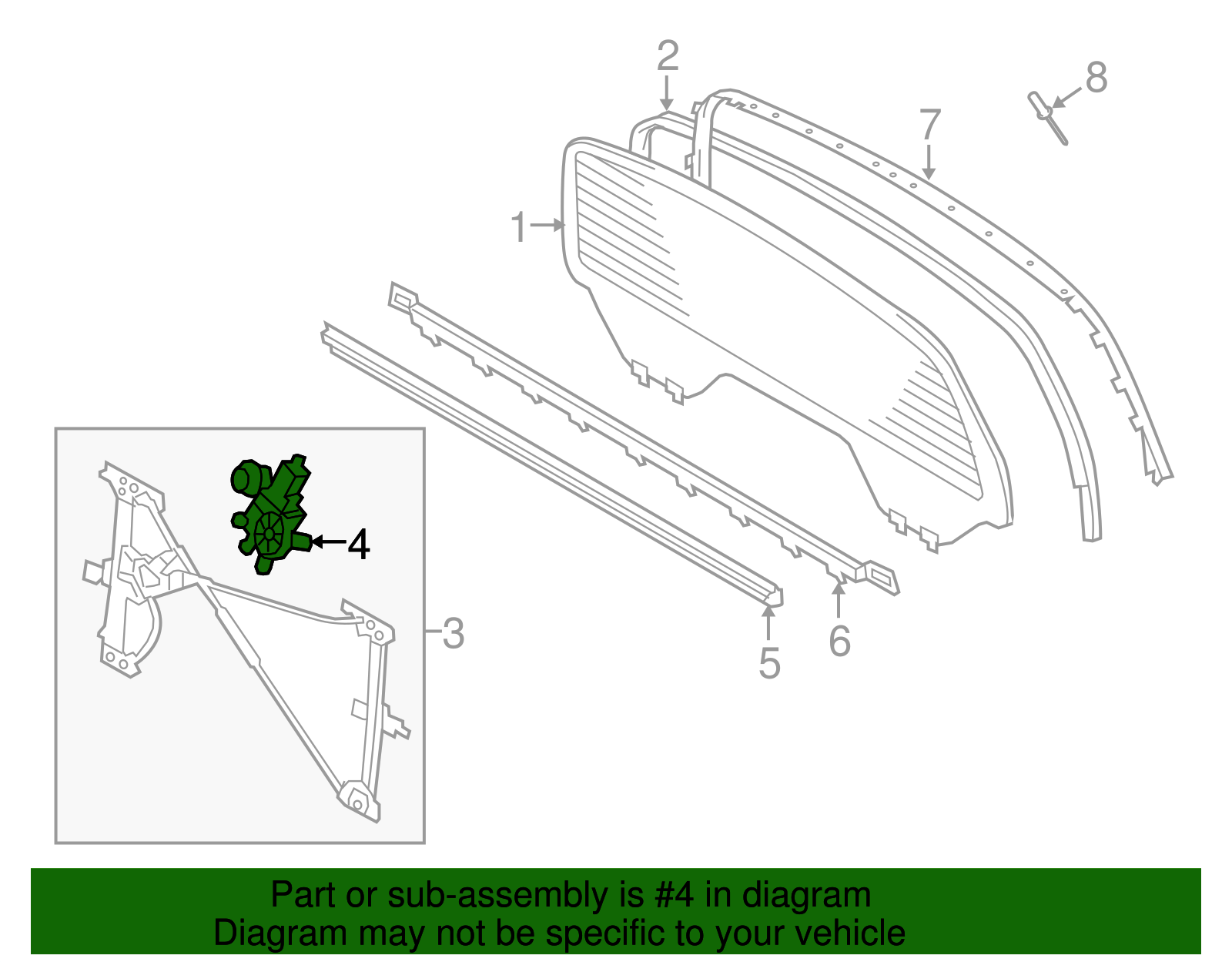 2007-2024 Toyota Tundra Window Motor 85710-0C080 | OEM Parts Online