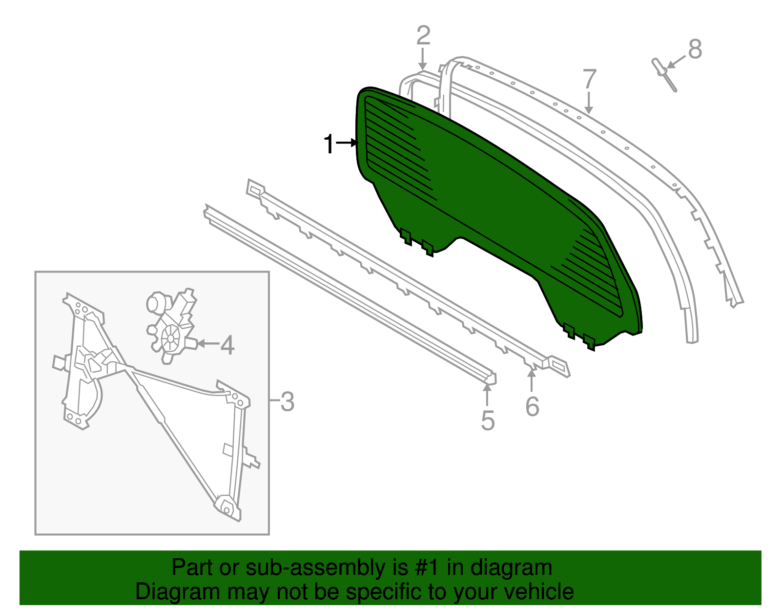 2007-2021 Toyota Tundra Back Glass 68150-0C040 | OEM Parts Online