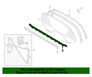 2007-2021 Toyota Tundra Outer Weather-Strip 68290-0C030 | Toyota Parts ...