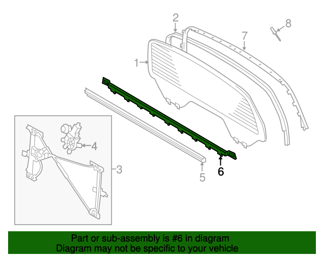 2007-2021 Toyota Tundra Outer Weather-Strip 68290-0C030 | Toyota Parts ...