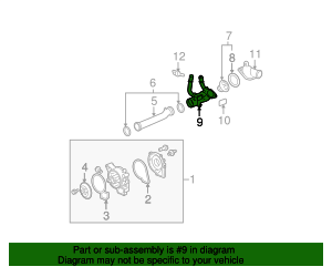 2006-2017 GM GM 12597172 Engine Coolant Thermostat Housing | GM Outlet