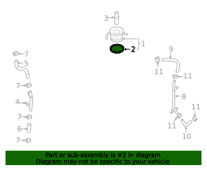 1998-2024 Subaru Engine Oil Cooler Gasket 21370KA001 | OEM Parts Online