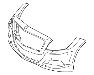 218-885-07-25-9999 - Bumper Cover 2012-2014 Mercedes-Benz | Mercedes ...