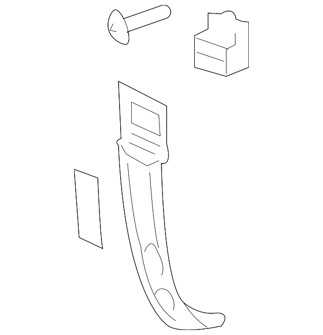 57707SA071 - Bumper Cover Brace 2003-2008 Subaru Forester | Subaru ...