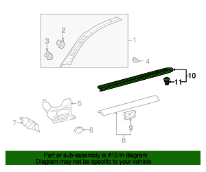 208-680-01-74 - Protect Strip 1998-1999 Mercedes-Benz | Mercedes-Benz ...
