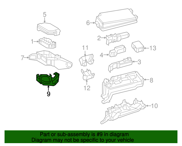 Genuine Toyota Lower Cover part# 82663-47090 for 2016-2024 Toyota ...