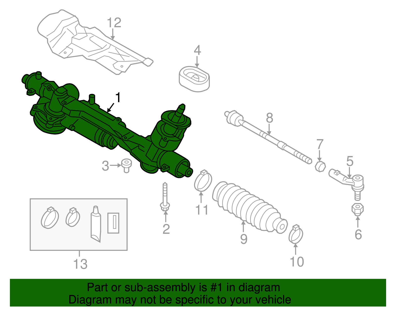 5Q1-423-055-MX - Rack and Pinion Assembly 2015-2020 Audi | AutoNation Parts