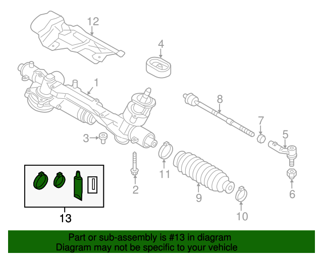 1K0-498-970-A - Repair Kit 2006-2023 Audi | Audi OEM Parts