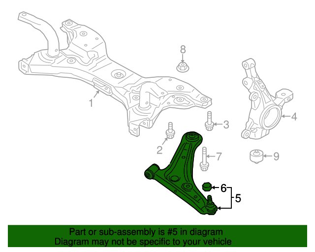 4013A310 - Lower Control Arm 2014-2024 Mitsubishi | Mitsubishi Direct Parts