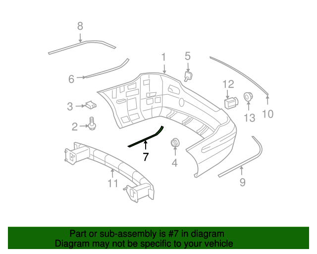 209-885-01-21 - Upper Rail Mercedes-Benz USA Parts