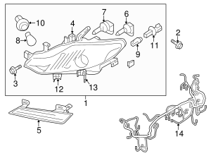 2009-2014 Nissan Murano Wire Harness 24023-1AA0A | Nissan Parts Plus