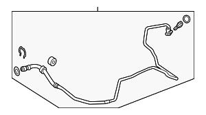 222-270-10-02 - Oil Line 2014-2017 Mercedes-Benz S 550 | Mercedes-Benz ...