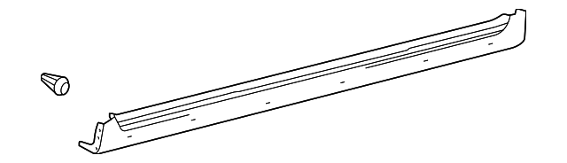 2011-2012 Toyota Avalon Rocker Molding 75852-07050 | Toyota Parts Center