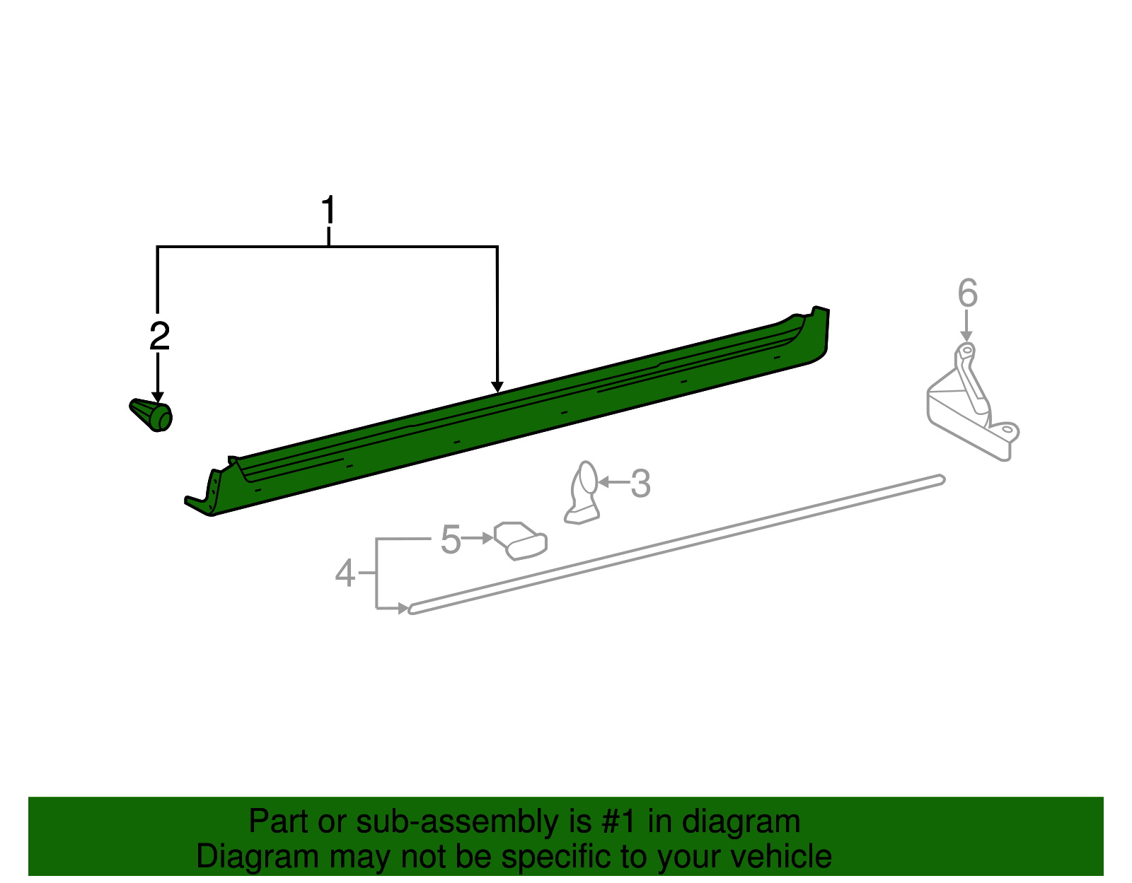 2011-2012 Toyota Avalon Rocker Molding 75852-07050 | Retail Performance ...
